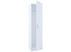4051814425011 - Holz Flurschrank stehend Maße H 196 x B 55 x T 36 cm 1 große Tür mit Ablage - Balia
