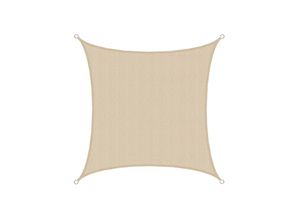 4057216037920 - UV Sonnensegel 3x3 m HDPE Quadrat Sonnenschutz Überdachung Garten Balkon Beige