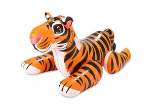 4895215119977 - Aufblasbares Reittier Tiger 155 m x 76 cm x 76 cm Luftmatratze - Summer Waves