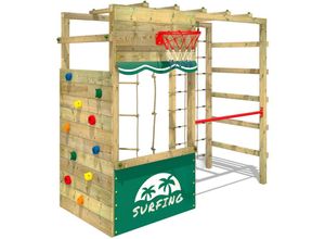 4251511811883 - Wickey - Klettergerüst Spielturm Smart Action Gartenspielgerät mit Kletterwand & Spiel-Zubehör - grün - 1