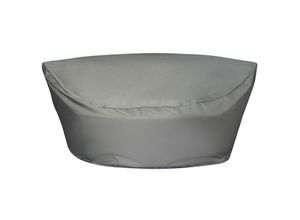 4260580939329 - Beliani - Regenschutz für Sonneninsel Grau 170 x 160 x 75 cm aus Polyester mit pvc Beschichtung Oval Modern - Grau