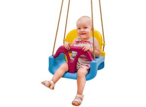 4057216037838 - Littletom - 3-in-1 Kinderschaukel 40x43x33cm Babyschaukel Garten Schaukel Kinder Spielzeug - bunt