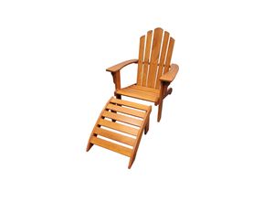 4012379041900 - Set Deckchair mit Fußablage Newport honigbraun