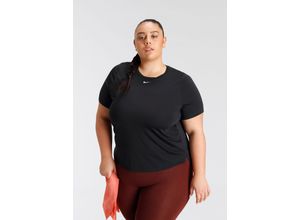 0195239749247 - Dri-FIT One Kurzarmoberteil in Standardpassform für Damen (große Größe) - Schwarz