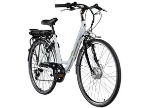 4260582293054 - Z503 E Bike Damen Fahrrad ab 155 cm 28 Zoll Pedelec mit tiefem Einstieg retro Hollandrad 7 Gang Schaltung Stadtrad StVZO