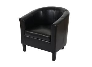 4057651022819 - Sessel Stafford H379 Loungesessel Clubsessel Kunstleder ~ schwarz