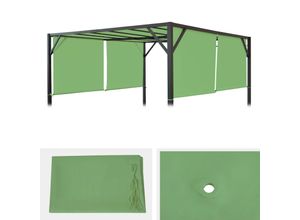 4057651428697 - Ersatzbezug für Dach Pergola Pavillon Beja 3x4m ~ grün