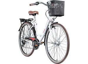 4260582294099 - Z700 Damenfahrrad 28 Zoll 700c Fahrrad für Damen und Herren mit Korb und Beleuchtung ab 150 cm Hollandrad Stadtrad Tiefeinsteiger