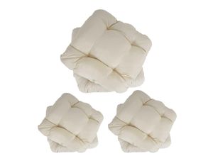 4057651117294 - 6er-Set Sitzkissen Milano Stuhlkissen Kissen 41x38x8cm ~ creme