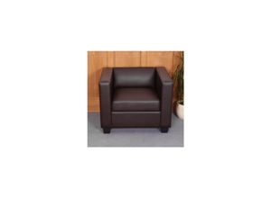 4052826125241 - Sessel Loungesessel Lille ~ Kunstleder coffee