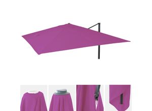 4057651496092 - Ersatz-Bezug für Luxus-Ampelschirm MCW-A96 Sonnenschirmbezug Ersatzbezug 35x35m (Ø495m) Polyester 4kg ~ lila-violett