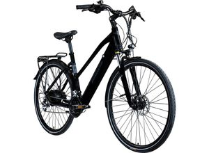 4260582293467 - Z810 E Bike Trekkingrad Damen ab 155 cm mit Nabenmotor Pedelec Trekking Fahrrad mit 24 Gang und Beleuchtung StVZO