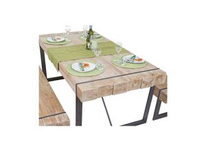 4057651186528 - Esszimmertisch MCW-A15 Esstisch Tisch Tanne Holz rustikal massiv FSC-zertifiziert ~ naturfarben 80x160x90cm