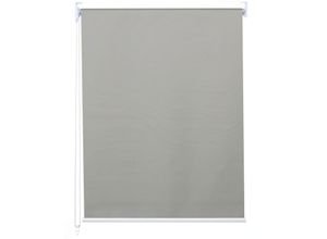 4057651283319 - Rollo MCW-D52 Fensterrollo Seitenzugrollo Jalousie Sonnenschutz Verdunkelung blickdicht 120x160cm ~ grau