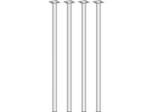 4006676036530 - Element System Möbelfüße 4er-Set BURGUND Tischbeine Tischgestell Ø 30 weiß