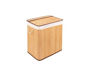 9009909609223 - PANA®ECO Bambus Wäschekorb mit Deckel • Wäschebox Holz mit herausnehmbaren Wäschesack • Faltbarer Wäschesammler waschbar • Badezimmer Wäschetruhe • 100% Bambus • versch Farben und Größen