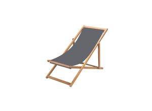 9005364163546 - WOHNWOHL® Holz-Liegestuhl • Klappbar Klappliegestuhl • Sonnenliege • Strandstuhl • Liegesessel