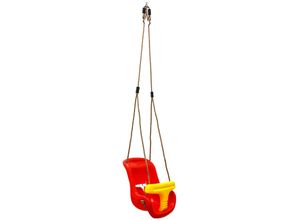 4057216040050 - Littletom - Babyschaukel 45x36x38 cm Kinder Schaukel Schaukelsitz Baby Gartenschaukel Rot - rot