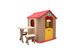 4057216005387 - No Brand - Kinder Spielhaus ab 1 - Garten Kinderhaus mit Tisch - Indoor Kinderspielhaus