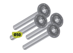 4006676118090 - Element System Möbelfüße 4er-Set Ø50 Aluminium Tischbeine Tischgestell