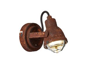 4004353296475 - Lampe Bente Wandspot rostfarbend 1x PAR51 GU10 4W geeignet für Reflektorlampen (nicht enthalten) Kopf schwenkbar - braun - Brilliant