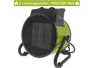 4062048007508 - TroniTechnik® KH-503 Keramikheizer Heizlüfter Heizung 3000 Watt mit Tragegriff PTC Keramik stufenlose Thermosteuerung