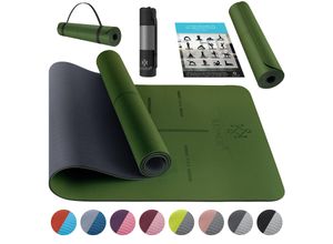 4260692710045 - KESSER® Gymnastikmatte mit Tragegurt rutschfest TPE Yogamatte Gepolstert & rutschfest Fitnessmatte  183 x 61 Trainingsmatte für Fitness Sportmatte Pilates & Gymnastik Workout extradick