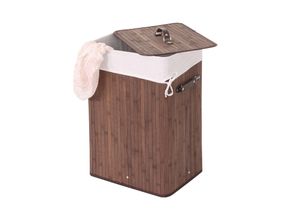 4057651247434 - Wäschekorb MCW-C21 Laundry Wäschebox Wäschesammler Wäschebehälter Wäschetonne 61x43x32cm 70l ~ braun