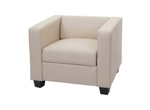 4052826125234 - Sessel Loungesessel Lille ~ Kunstleder creme