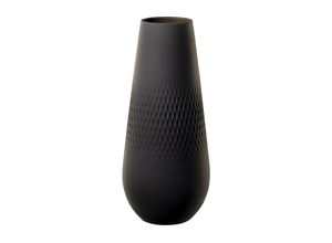 4003686331297 - Vase Manufacture Collier  Schwarz  Keramik  länglich  115x26x115 cm  zum Stellen  Dekoration Vasen Keramikvasen