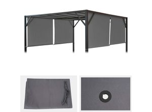 4057651298467 - Ersatzbezug für Dach Pergola Pavillon Beja 4x4m ~ grau