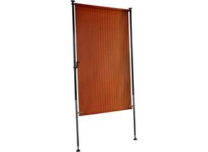 4021093008151 - Balkonsichtschutz orange braun 120 cm