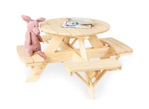 4035769031220 - Pinolino Kindersitzgarnitur Nicki für 4 rund natur