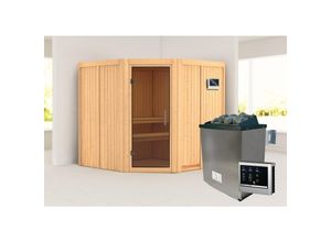 4010090588490 - Sauna San Rafael SET naturbelassen mit 9kW Ofen