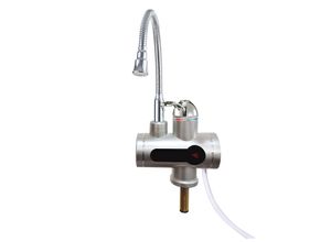 4043722025131 - Mauk Wasserhahn mit Durchlauferhitzer felxiblem Hals und Temperaturanzeige 3KW silber