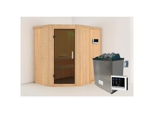 4010090586922 - Sauna Havasu SET naturbelassen mit 9kW Ofen