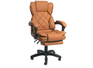 4250931565284 - Trisens - Schreibtischstuhl Design Bürostuhl tv Bürosessel Chefsessel Relax & Home Office Braun