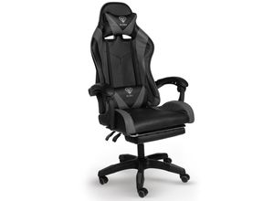 4250931565338 - Trisens - Chefsessel Stuhl Home Office Chair Racing Bürostuhl Sportsitz Büro Stuhl Schwarz Grau