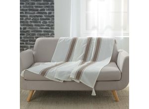 4059865089008 - Baumwolle Wohndecke 125x150 Tagesdecke Kuscheldecke Sofa Couch Decke Überwurf