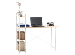 4251380407019 - Schreibtisch Poe I Bürotisch Mit Stauraum I Computertisch Mit Regalen I Laptoptisch Im Industrial Look