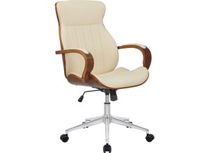 4251756419370 - Bürostuhl Melilla Kunstleder I Ergonomischer Stuhl I Komfortables Sitzen I 360 Drehfunktion Wippfunktion I Für Arbeit Und Home-Office