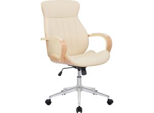 4251756419400 - Bürostuhl Melilla Kunstleder I Ergonomischer Stuhl I Komfortables Sitzen I 360 Drehfunktion Wippfunktion I Für Arbeit Und Home-Office