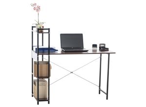 4251380407002 - Schreibtisch Poe I Bürotisch Mit Stauraum I Computertisch Mit Regalen I Laptoptisch Im Industrial Look