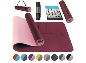 4260692710052 - KESSER® Gymnastikmatte mit Tragegurt rutschfest TPE Yogamatte Gepolstert & rutschfest Fitnessmatte  183 x 61 Trainingsmatte für Fitness Sportmatte Pilates & Gymnastik Workout extradick