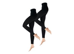 4251462318813 - nurdie Damen Leggings - aus Baumwolle schwarz