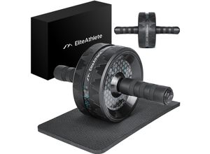 4270001275837 - EliteAthlete® Bauchroller Bauchmuskeltrainer - AB Roller - Bauchtrainer für Zuhause - Bauch Weg - Abdominal Trainer - AB Wheel inkl gepolsterter Kniematte - Blau