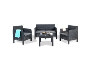 4250627267478 - Madrid Lounge Set 4-Sitzer mit Tisch