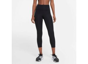 0194501936460 - Fast 3 4-Lauf-Leggings mit mittelhohem Bund für Damen (große Größe) - Schwarz