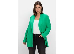 4063136771769 - Große Größen Blazer mit Schalkragen und Taschen blattgrün Gr48