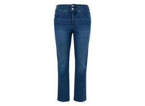 4099587063542 - Große Größen Schmale Ankle-Jeans mit High-Waist-Bund blue Denim Gr46